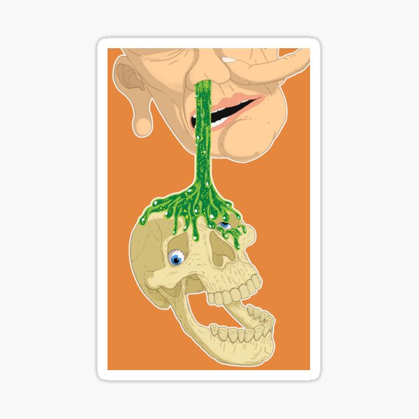 "Skull Snot" Sticker for Sale by dugody | Redbubble