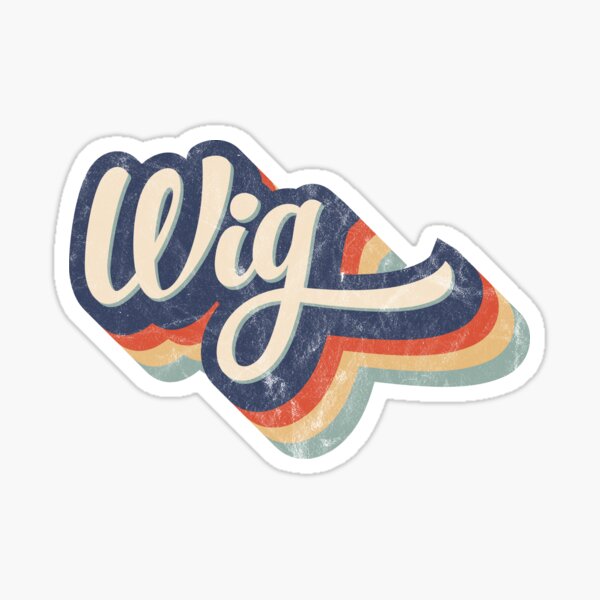 "Wig" Sticker by puellaignava | Redbubble