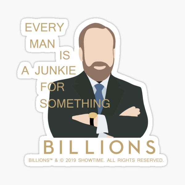 "BILLIONS - Chuck Rhoades" Sticker by ValentinaHramov | Redbubble