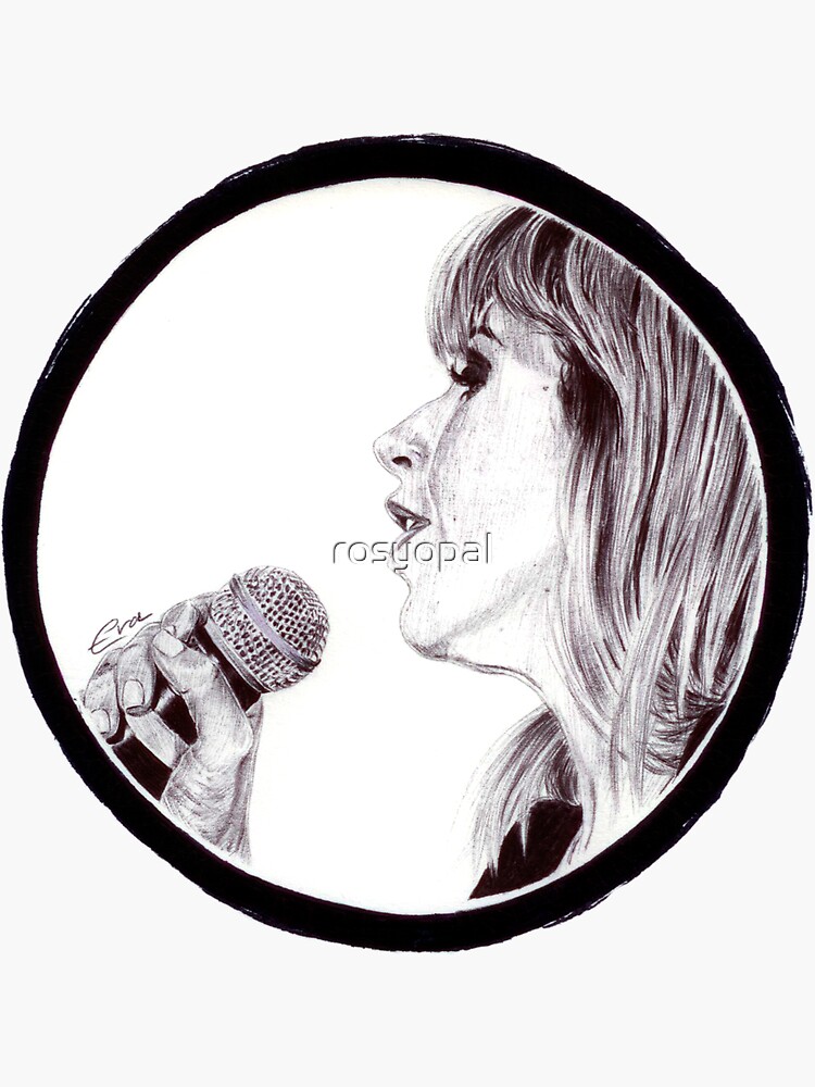 "Briana Buckmaster" Sticker by rosyopal | Redbubble