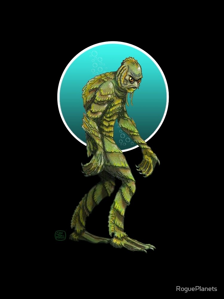 "The Gill Man" Art Print by RoguePlanets | Redbubble
