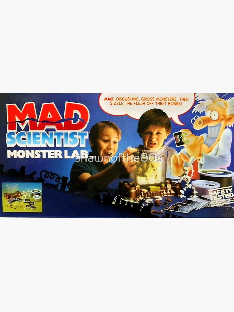 "MAD SCIENTIST - MONSTER LAB " Poster for Sale by shawnofthe80s | Redbubble