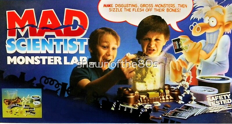 "MAD SCIENTIST - MONSTER LAB " by shawnofthe80s | Redbubble