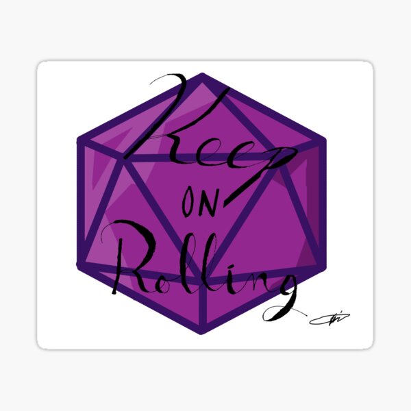 "Keep on rolling" Sticker by HobbitDriel | Redbubble