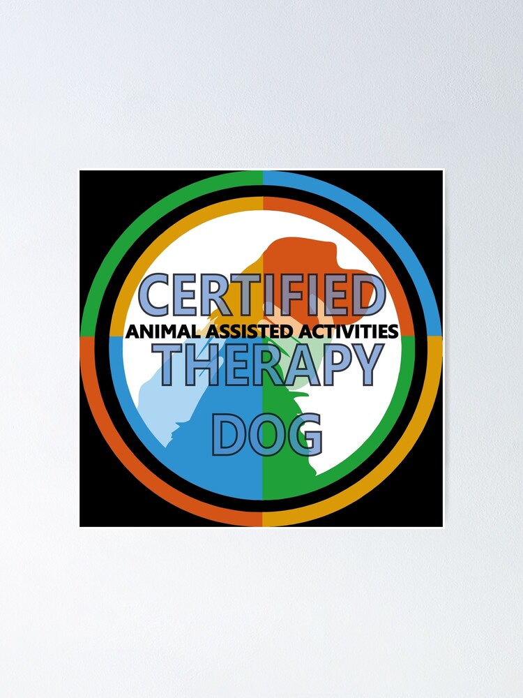 Póster «Animal Assisted Activities - THERAPY DOG logo 14» de ...