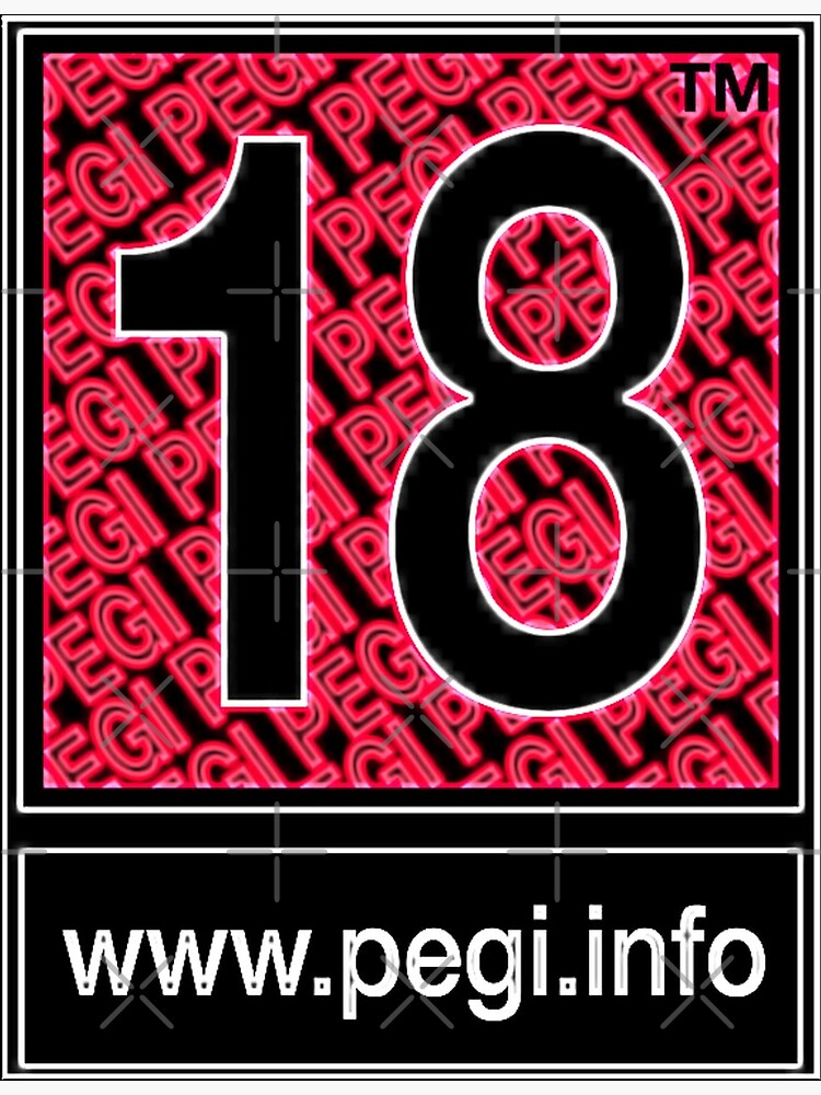 "-GAMING- PEGI 18 Neon Logo" Photographic Print for Sale by ShimadaSan ...