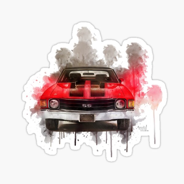 "Chevrolet Chevelle SS 1972" Sticker for Sale by Juices | Redbubble