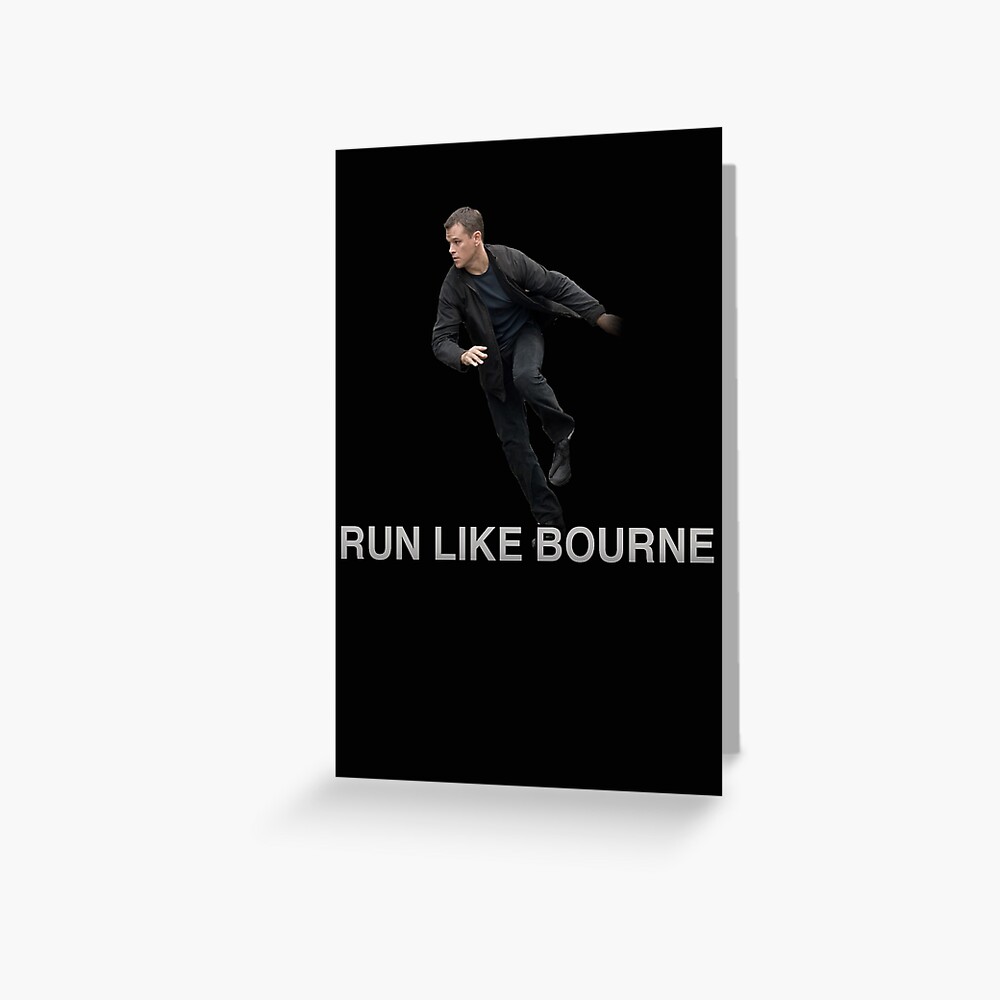 "Run Like Jason Bourne " Sticker for Sale by SpiderReviewer | Redbubble