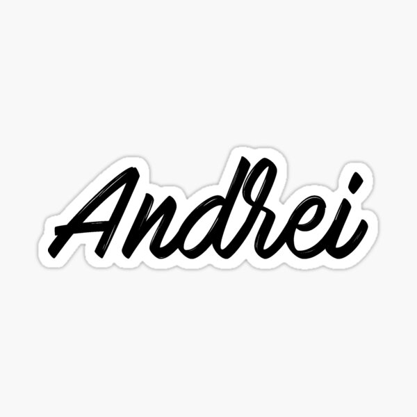 "Andrei" Sticker for Sale by Shalomjoy | Redbubble