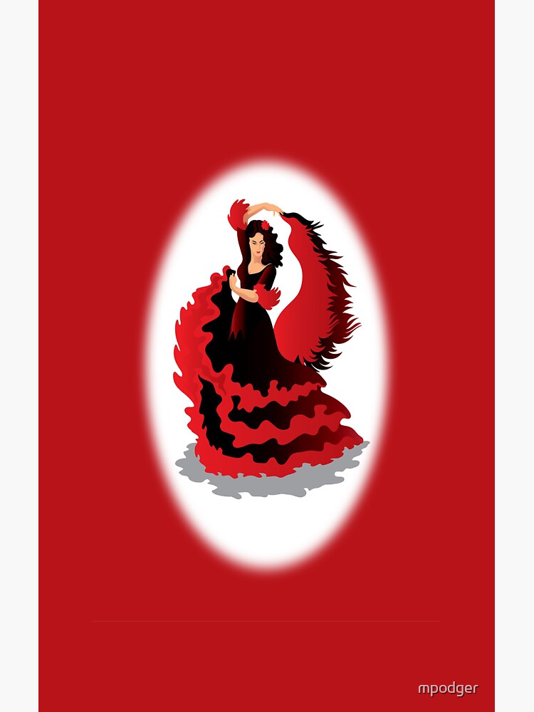 "Flamenco Dancer" Sticker by mpodger | Redbubble
