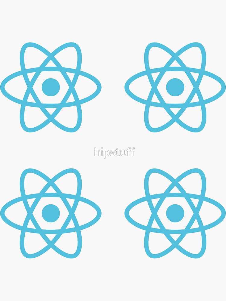 "React JS Logo Stickets" Sticker for Sale by hipstuff | Redbubble