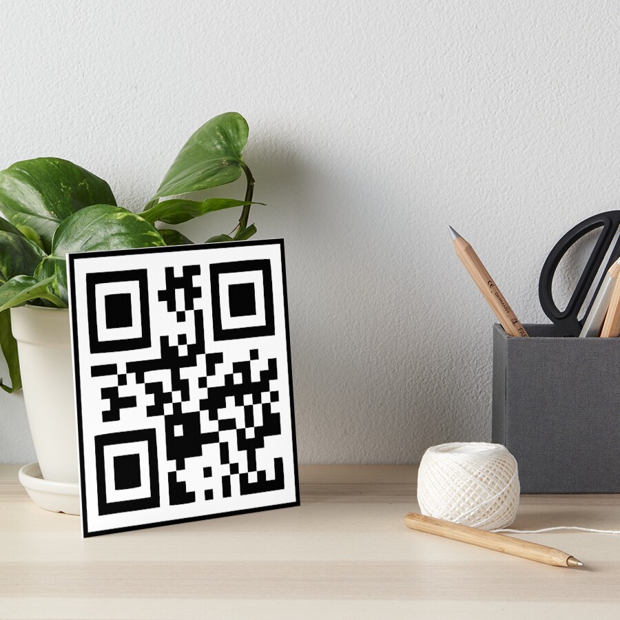 "HackSwag QR Code ASCII Penis" Art Board Print for Sale by HackSwag ...