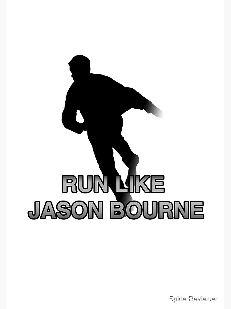 "Run Like Jason Bourne (2.0)" Spiral Notebook for Sale by ...