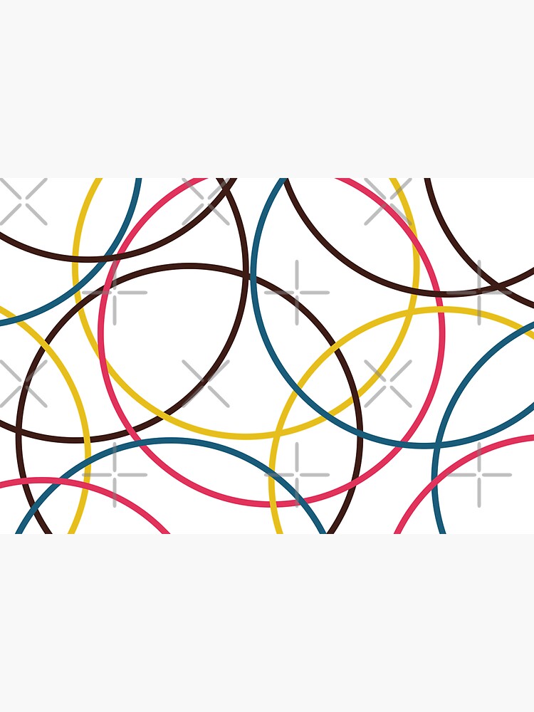 "Colorful, cheerful, messy, urban circle illustration " Sticker for ...