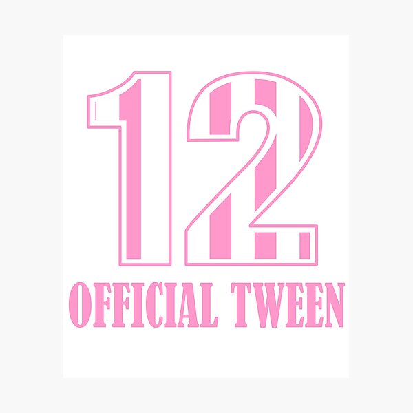 Lámina fotográfica «12 Tween Oficial | Tween Girl Regalos de cumpleaños ...