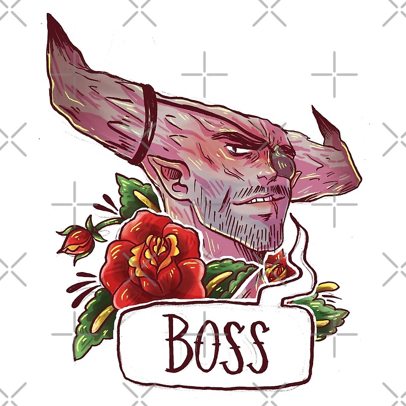 "BOSS BULL" by Cara McGee | Redbubble