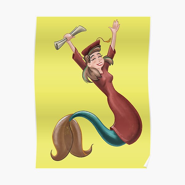 "Graduating fish school" Poster for Sale by athertoncustoms | Redbubble