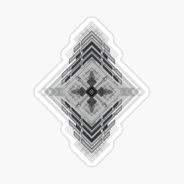 "Vigorous and bold fractal geometric shapes with compass symbol ...