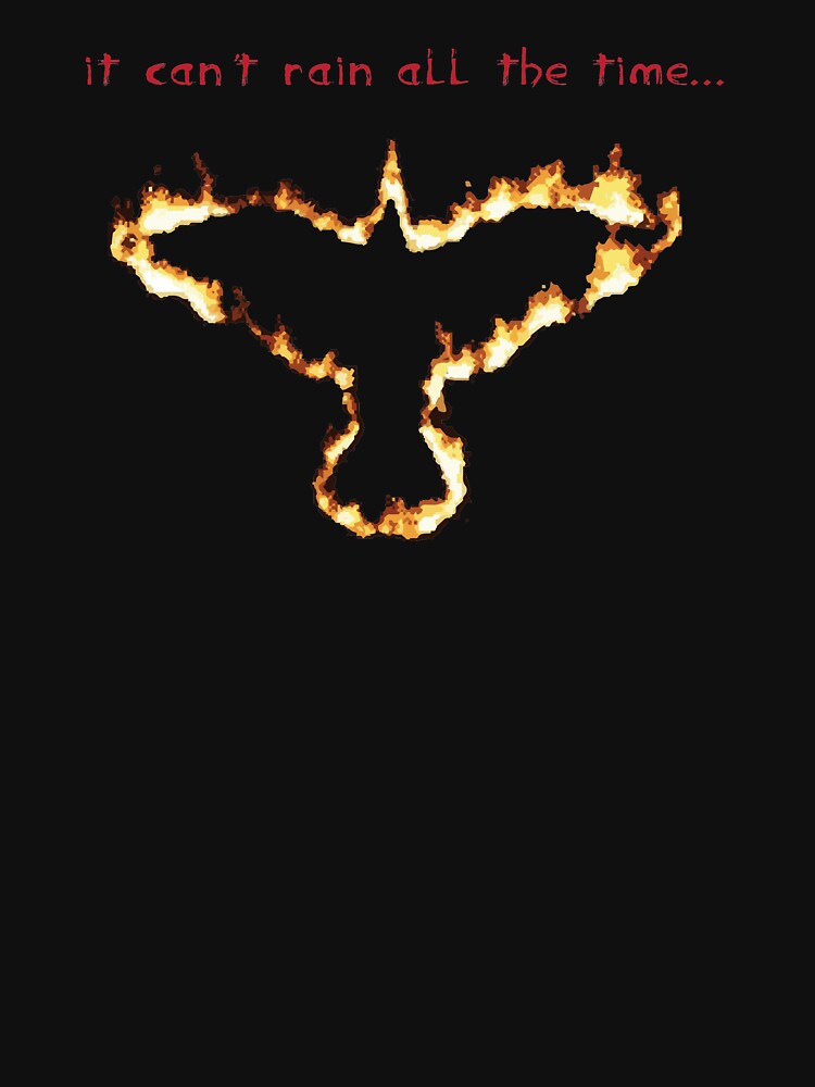 "fire crow" T-shirt for Sale by Megatroll | Redbubble | fallen t-shirts ...