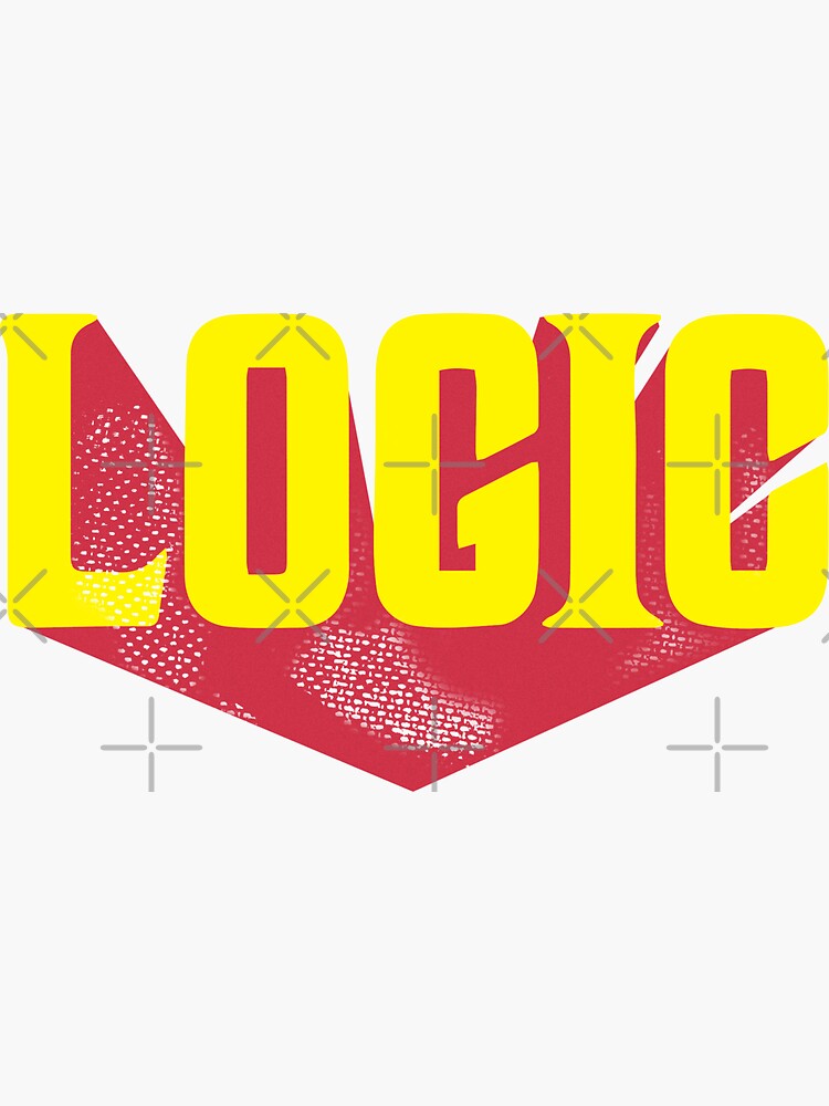 "Logic " Sticker for Sale by abstractoworld | Redbubble