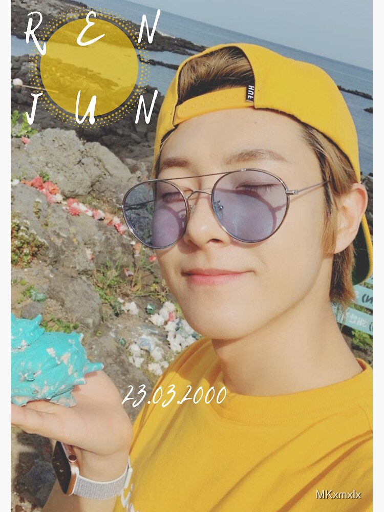 "Renjun birthday poster" Sticker by MKxmxlx | Redbubble