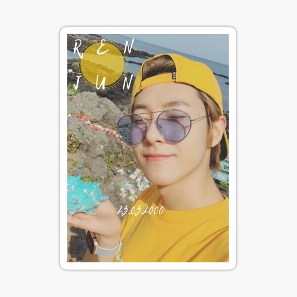 "Renjun birthday poster" Sticker by MKxmxlx | Redbubble