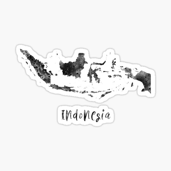 "Indonesia map, Indonesia" Sticker by Rosaliartbook | Redbubble