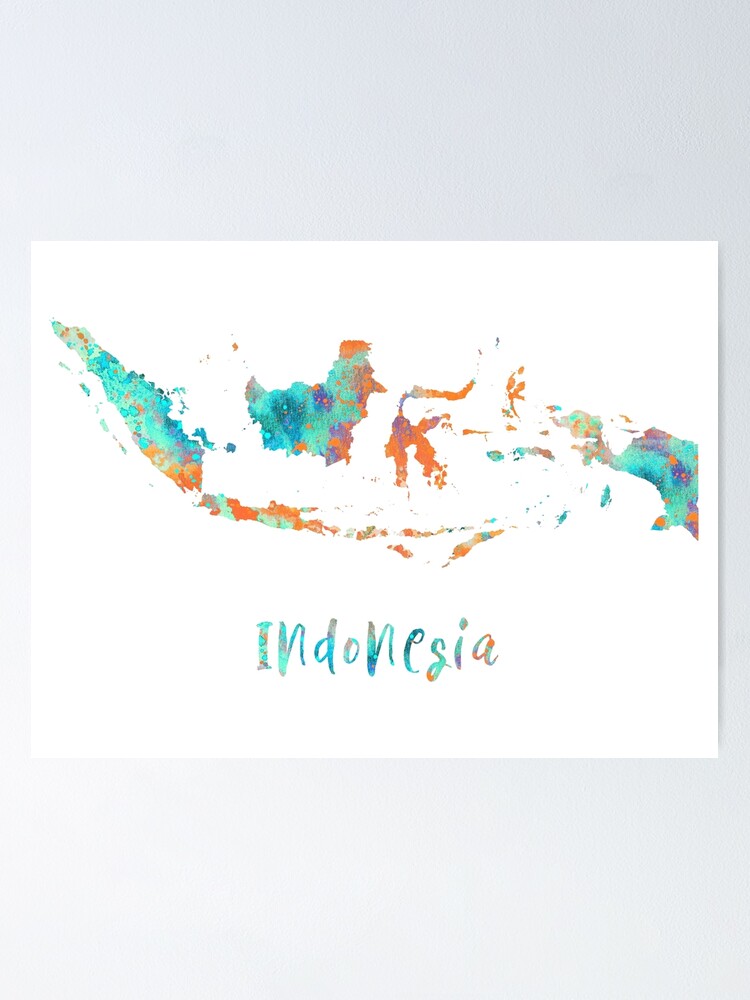 "Indonesia map, Indonesia" Poster for Sale by Rosaliartbook | Redbubble