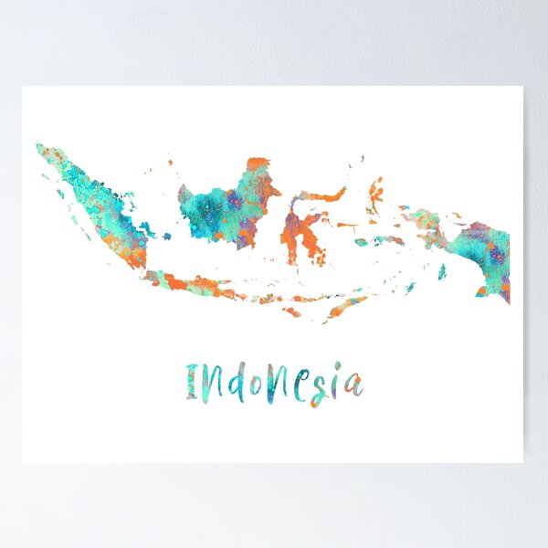 "Indonesia map, Indonesia" Poster for Sale by Rosaliartbook | Redbubble