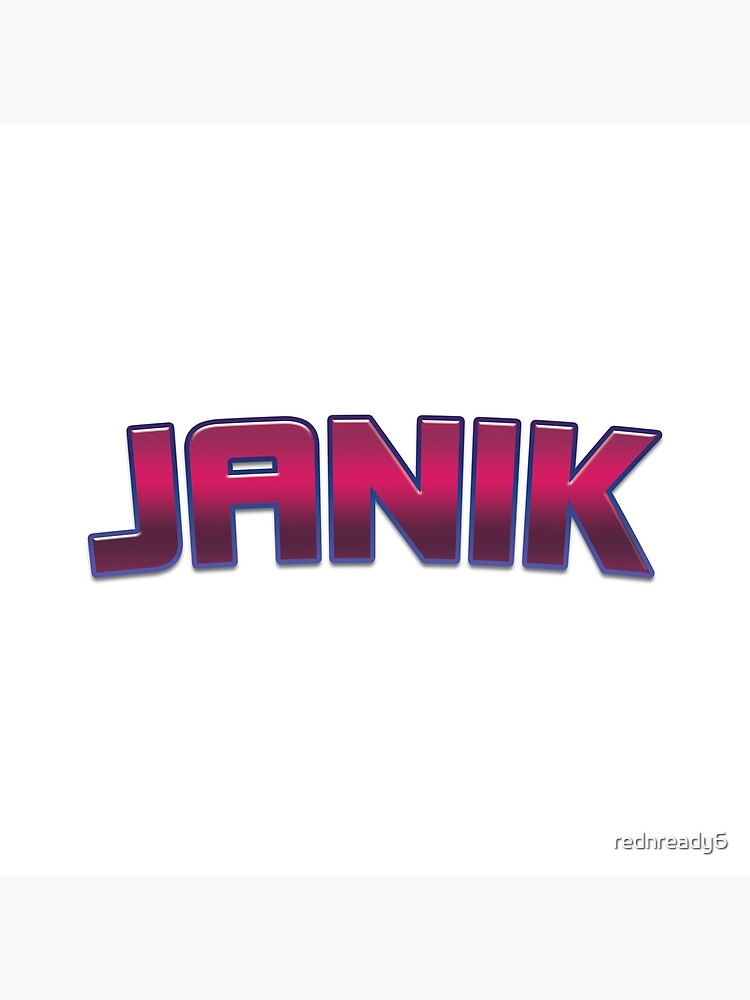 "Janik" Poster for Sale by rednready6 | Redbubble