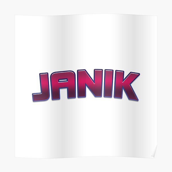 "Janik" Poster for Sale by rednready6 | Redbubble