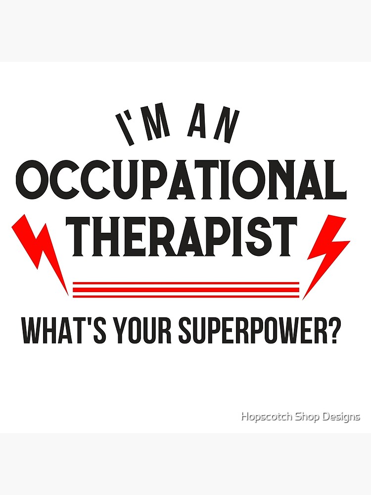 "Occupational Therapy Superhero Design, Occupational Therapist Gift ...