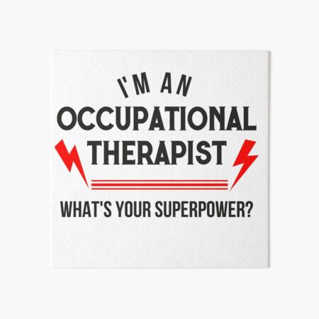 "Occupational Therapy Superhero Design, Occupational Therapist Gift ...