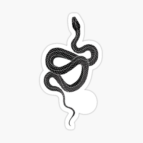 "Snake tattoo " Sticker for Sale by Blacklinesw9 | Redbubble