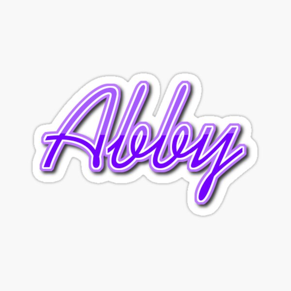 "Abby Name" Sticker by baileylevin | Redbubble