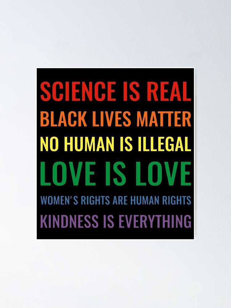 "science is real" Poster for Sale by jeancuningham | Redbubble