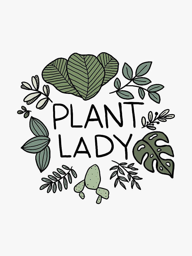 "LEAF LADY" Sticker for Sale by LPBillustration | Redbubble