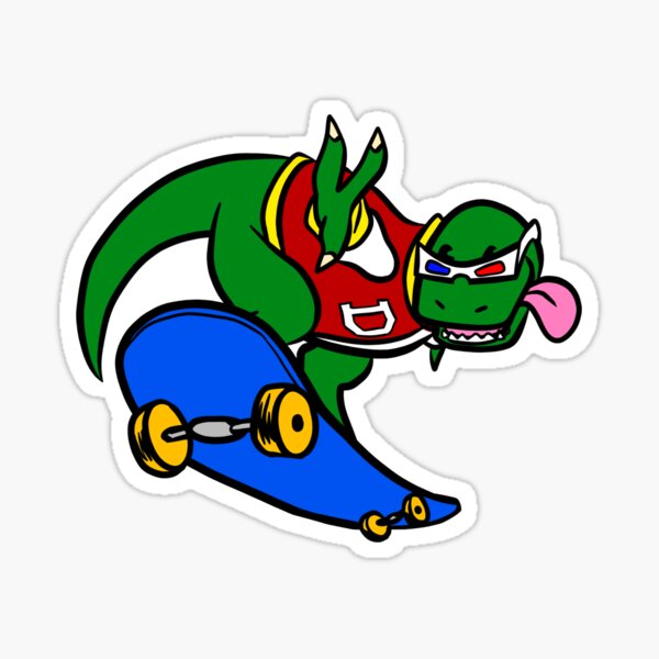"Radical Dinosaur" Sticker for Sale by Grigshaw | Redbubble