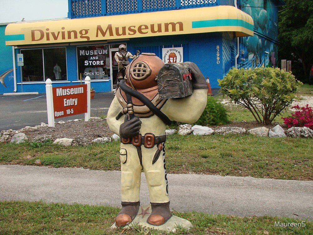 "Diver Dan Mailbox" by MaureenS | Redbubble