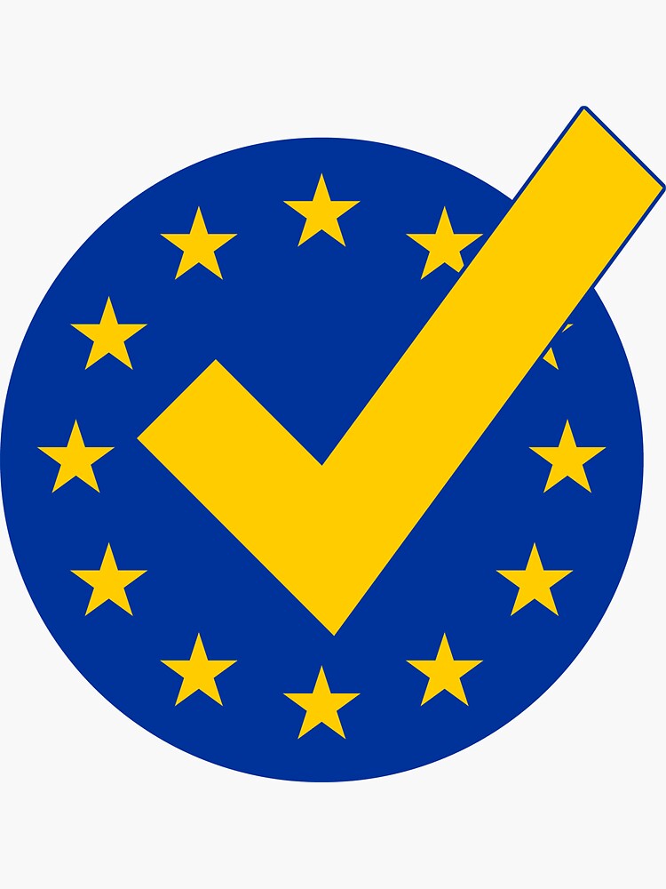 "I Voted Check Mark Button" Sticker for Sale by Dator | Redbubble