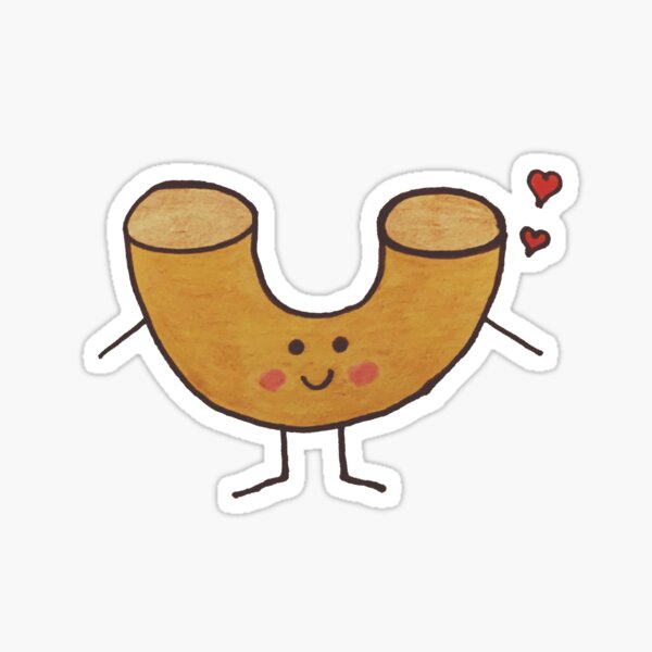 "Macaroni " Sticker for Sale by kcreature | Redbubble