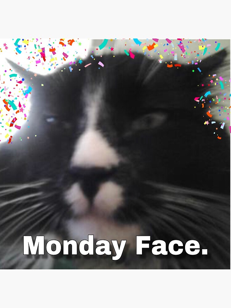 "Monday Face" Poster by SMShaSha | Redbubble