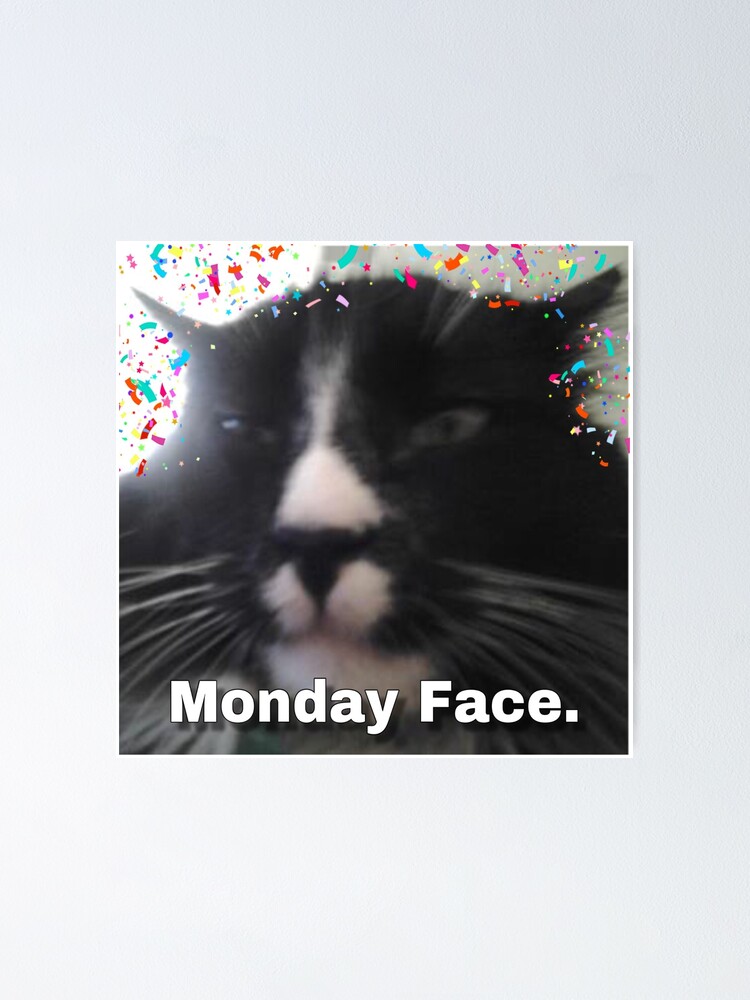 "Monday Face" Poster by SMShaSha | Redbubble