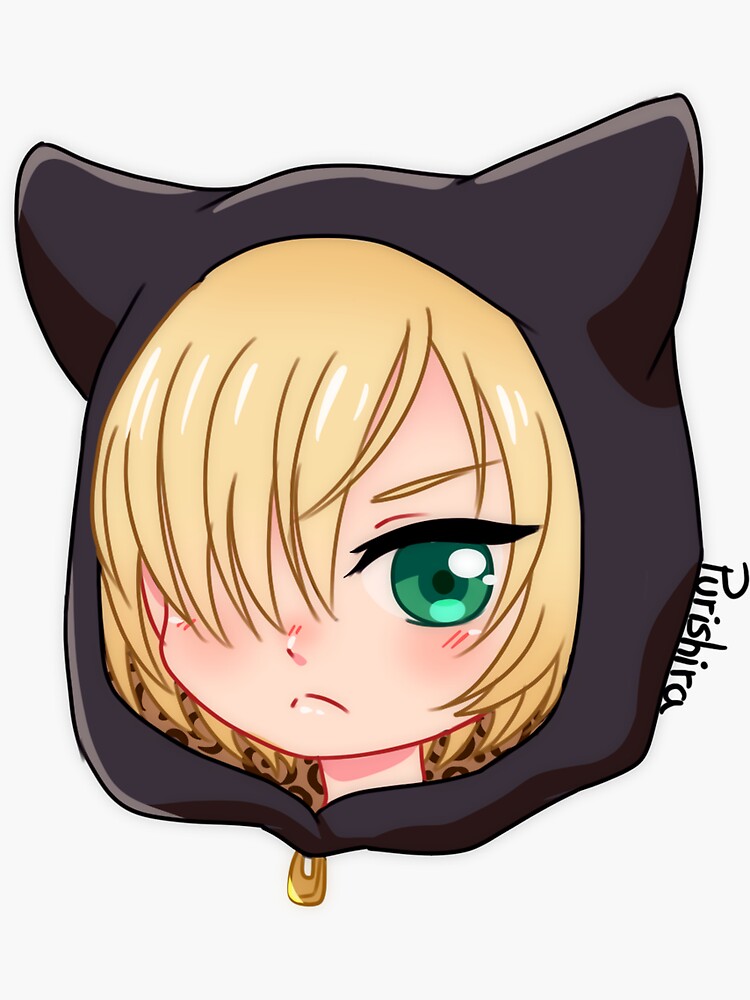 "Cute Yuri" Sticker by PurishiraArt | Redbubble