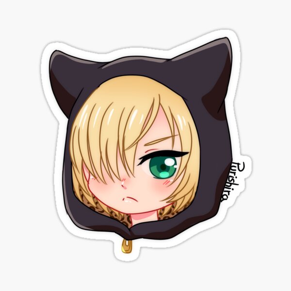 "Cute Yuri" Sticker by PurishiraArt | Redbubble
