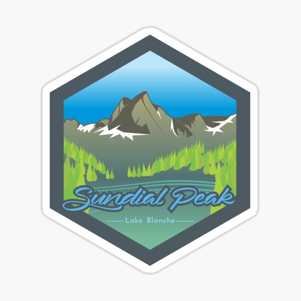 "Utah Sundial Peak Sticker" Sticker for Sale by MtnStickers | Redbubble