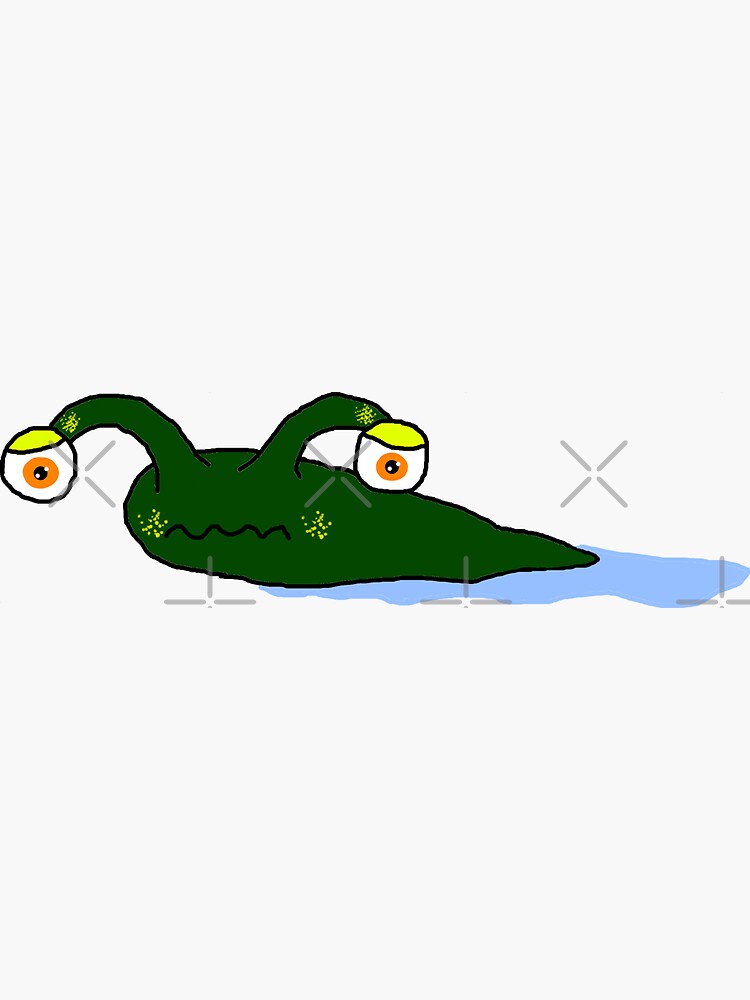 "Ugly and Sad Slug, SSS" Sticker for Sale by yall-i-can-draw | Redbubble