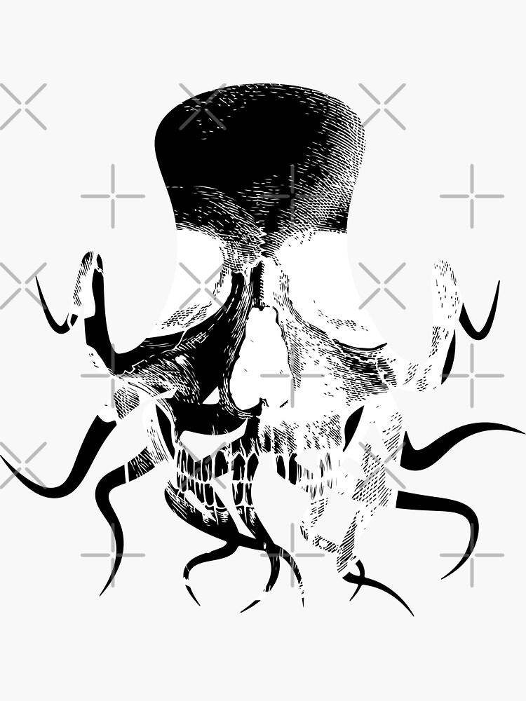 "Cthulhu Skull" Sticker for Sale by pamposdev | Redbubble
