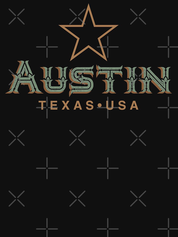 "Retro Austin Texas" T-shirt by Futurebeachbum | Redbubble | austin t ...