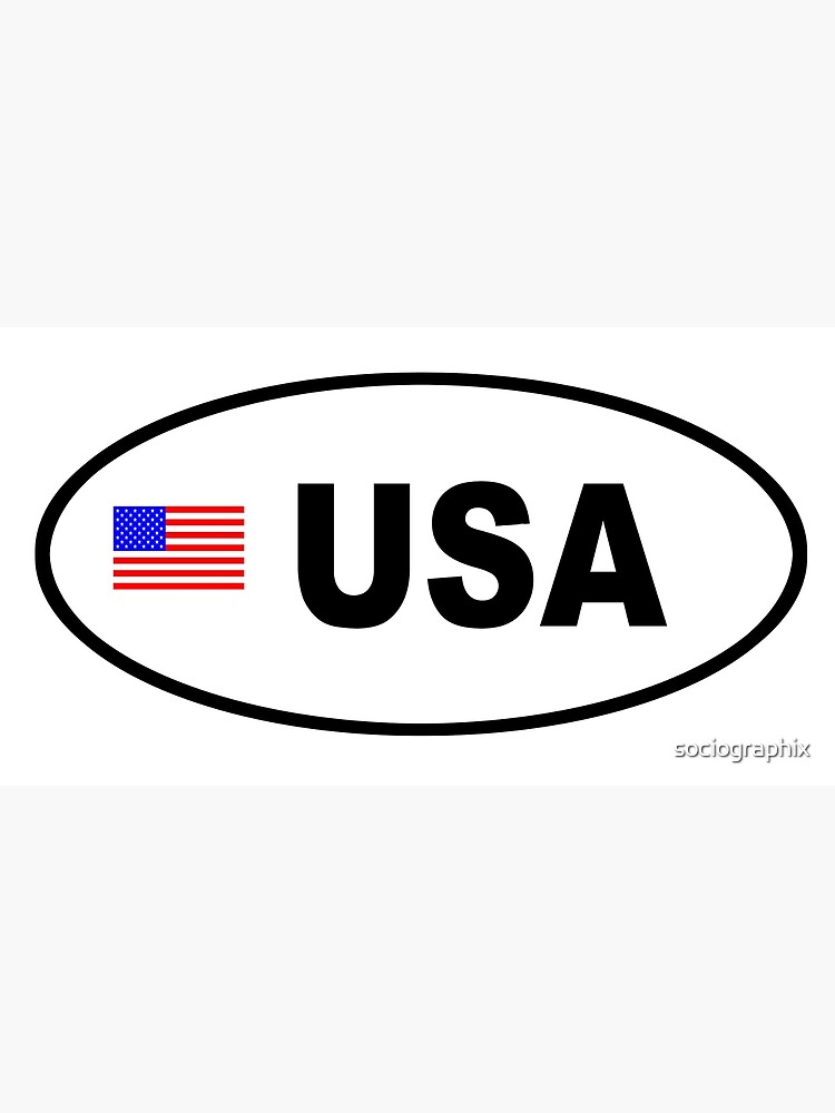 "USA BUMPER STICKER " Poster for Sale by sociographix | Redbubble